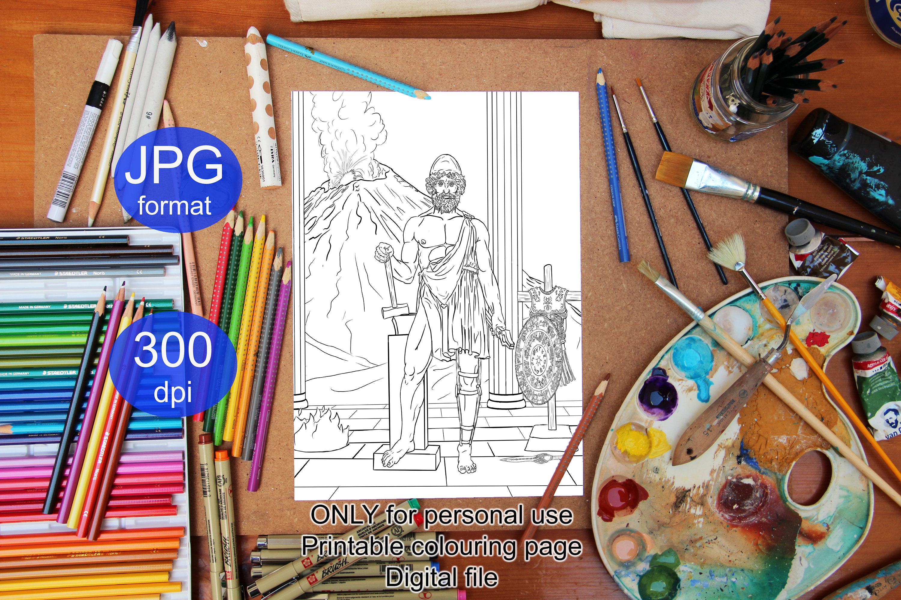 Hephaestus Coloring Pages