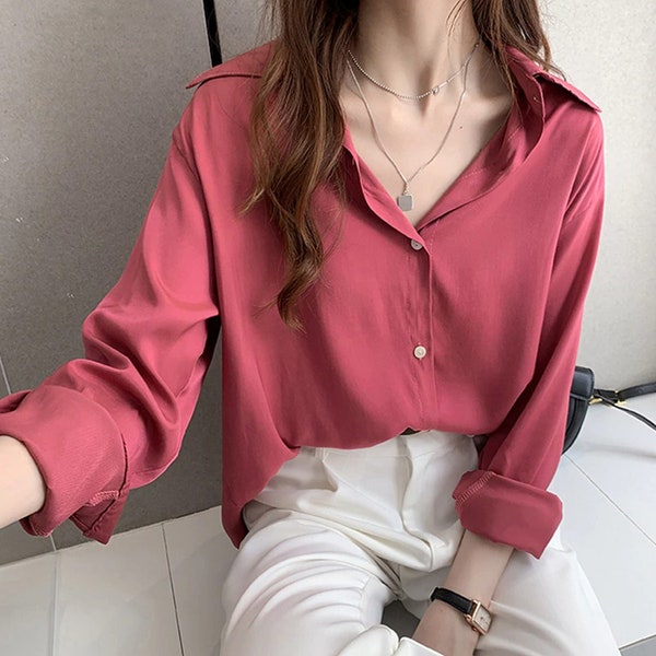 Office Blouse - Etsy