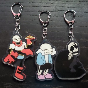 Undertale Skeleton Acrylic Keychains - Etsy