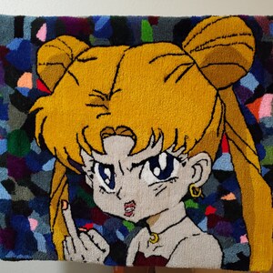 Usagi Middle Finger - Etsy