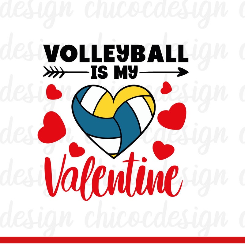 Volleyball Valentine - Etsy