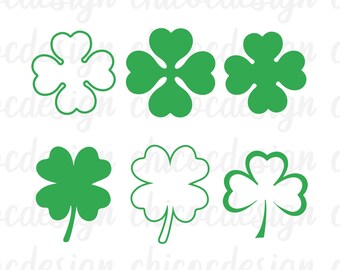 Clover Bundle SVG, Saint Patricks Day SVG, Shamrock Svg, Leaf Svg ...