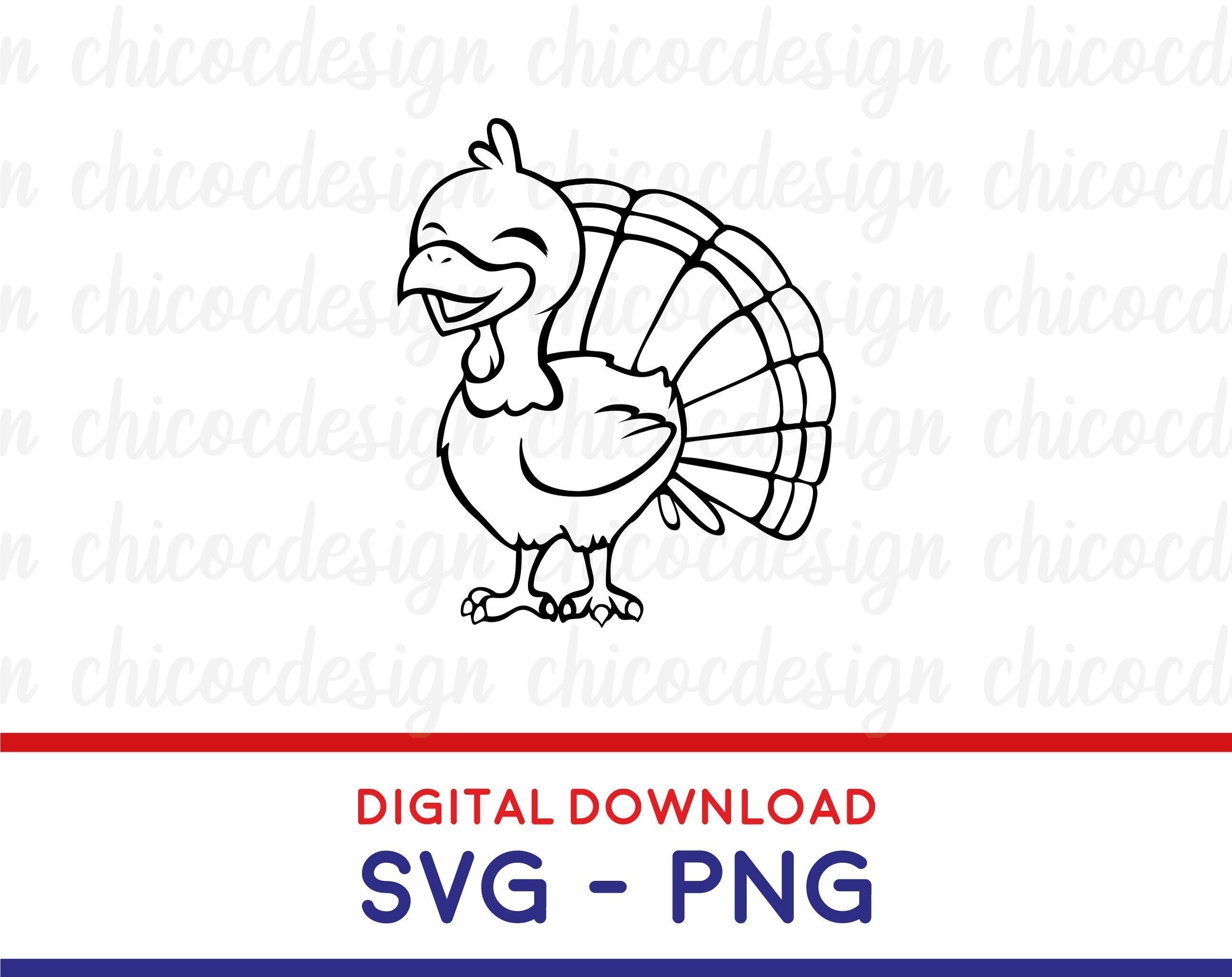 Turkey Svg,thanksgiving Turkey PNG, Cute Turkey Clipart,turkey Png ...