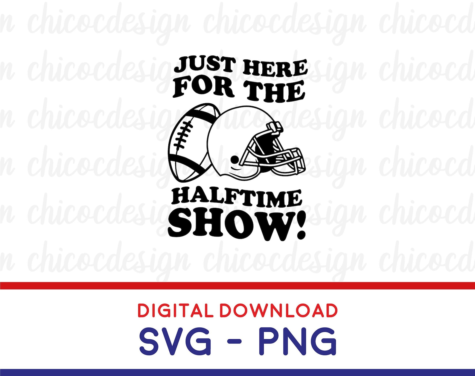 Just Here for the Halftime Show Svg Football Svg Game Day | Etsy
