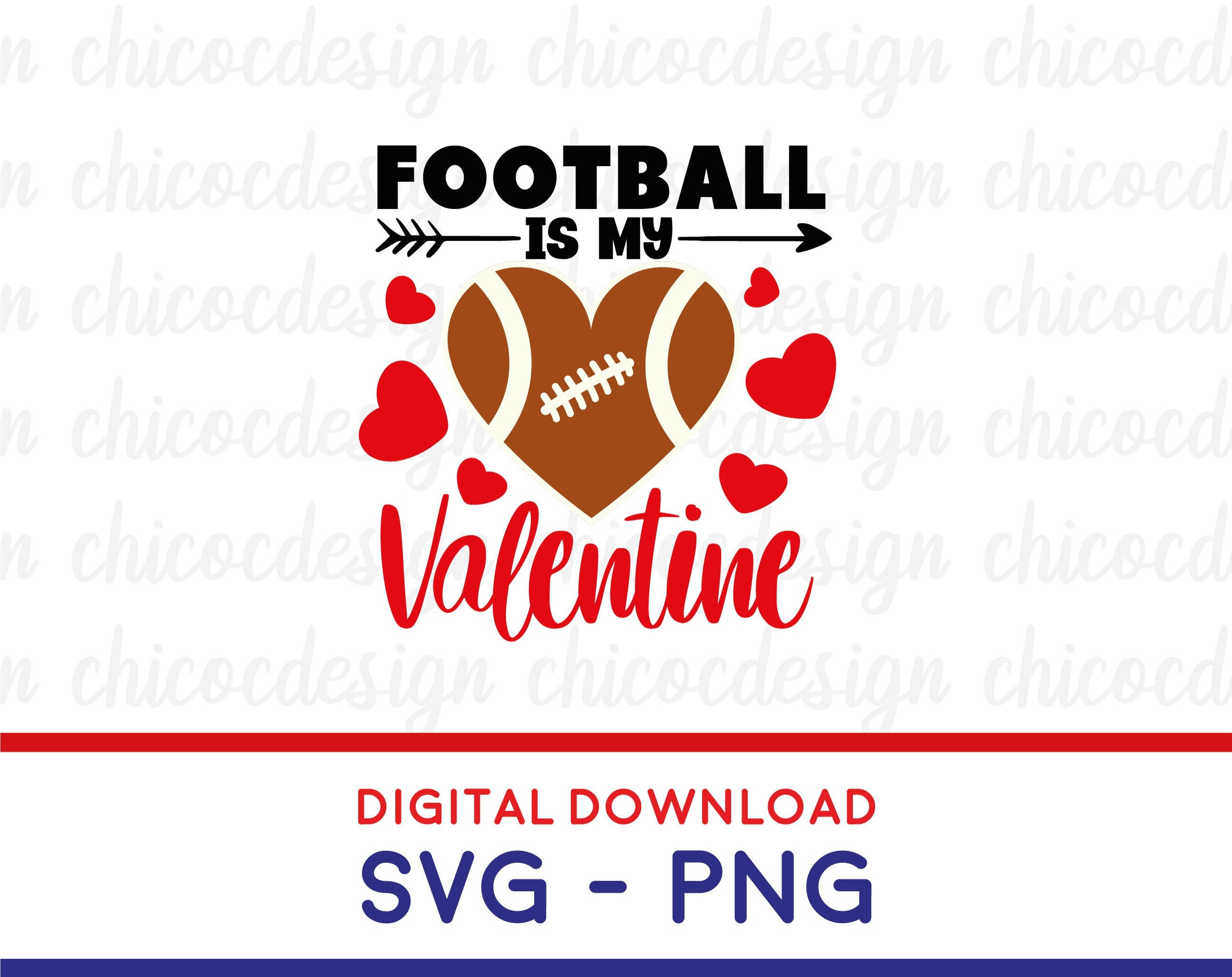 Football is My Valentine Svg , Football Svg,football Heart Svg ...