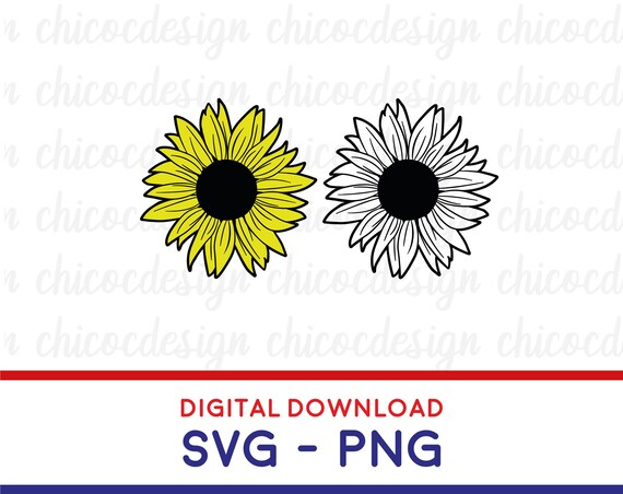 Sunflower Svgflower Svgsunflower Svg Filessunflower Bundle | Etsy