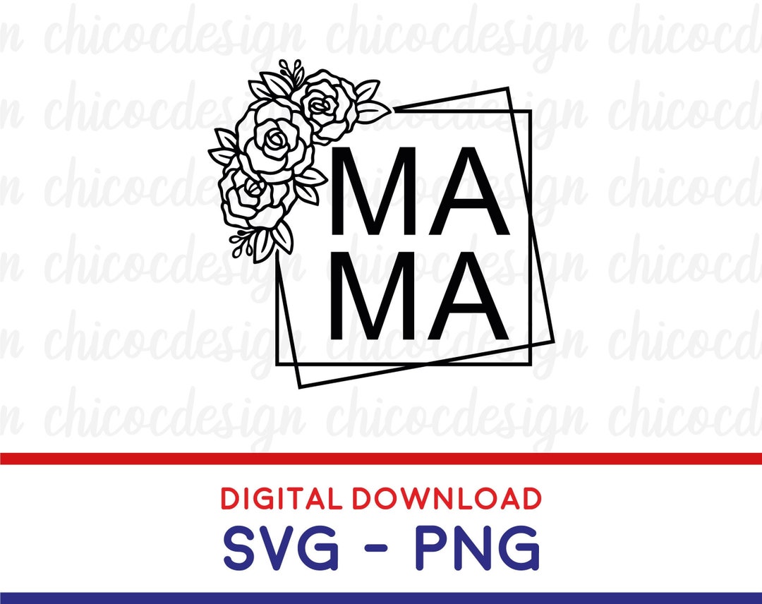 Floral Mama Square Svg, Flowers Mama Svg, Mama Square Svg, Mama Shirt ...