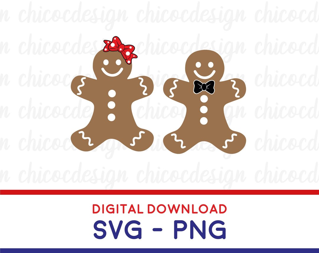 Gingerbread Boy and Girl Svg Png,gingerbread Svg Png,christmas ...