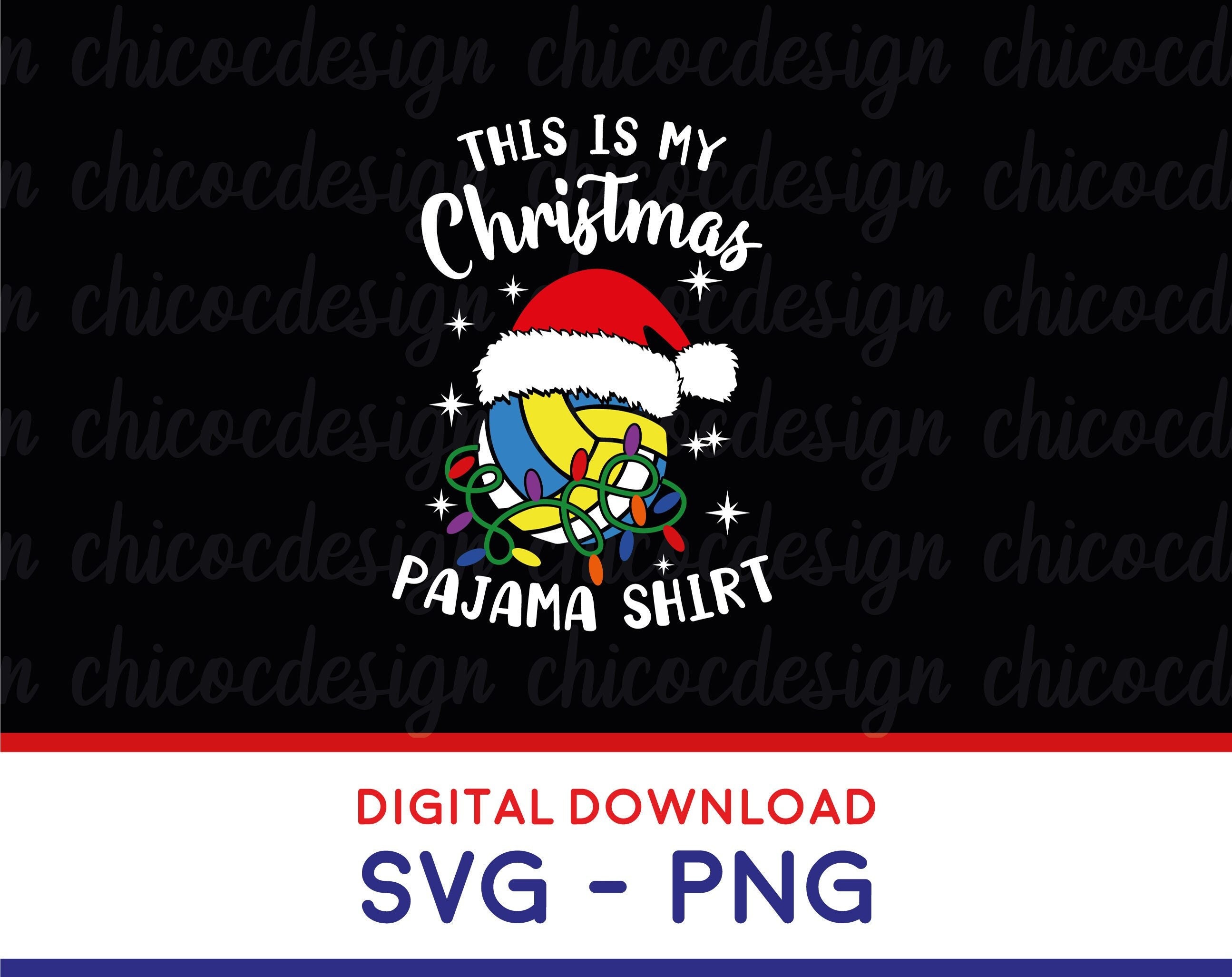 Volleyball Santa Hat Christmas Svg Volleyball Christmas - Etsy