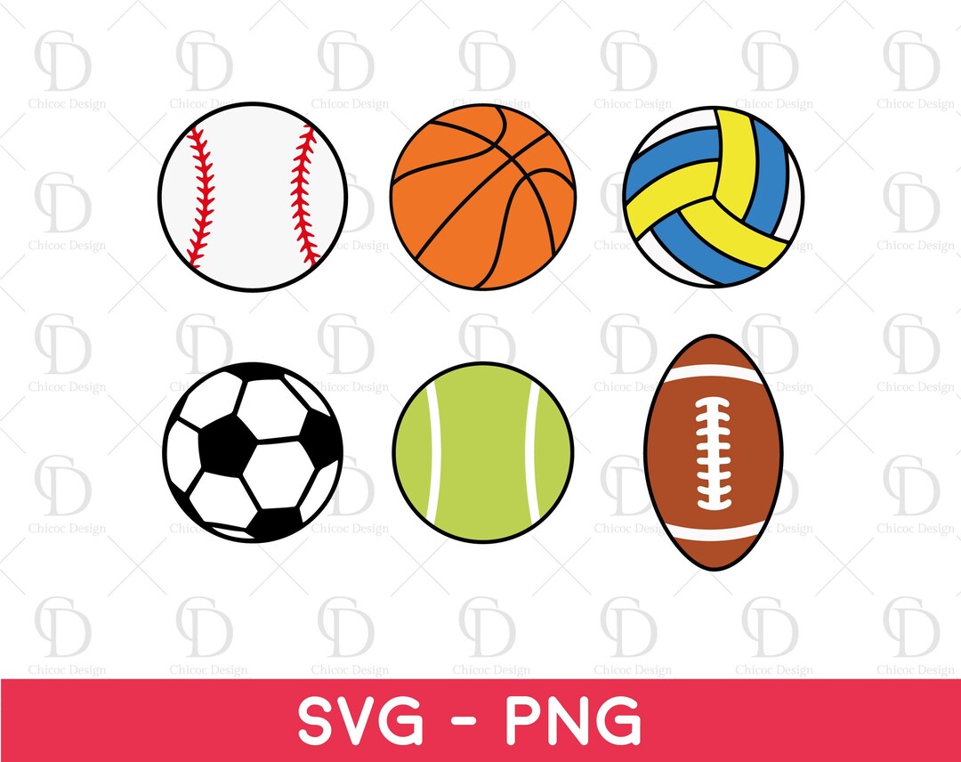 Sport Balls Svg Bundle , Sport Balls Files for Cricut, Basketball SVG ...