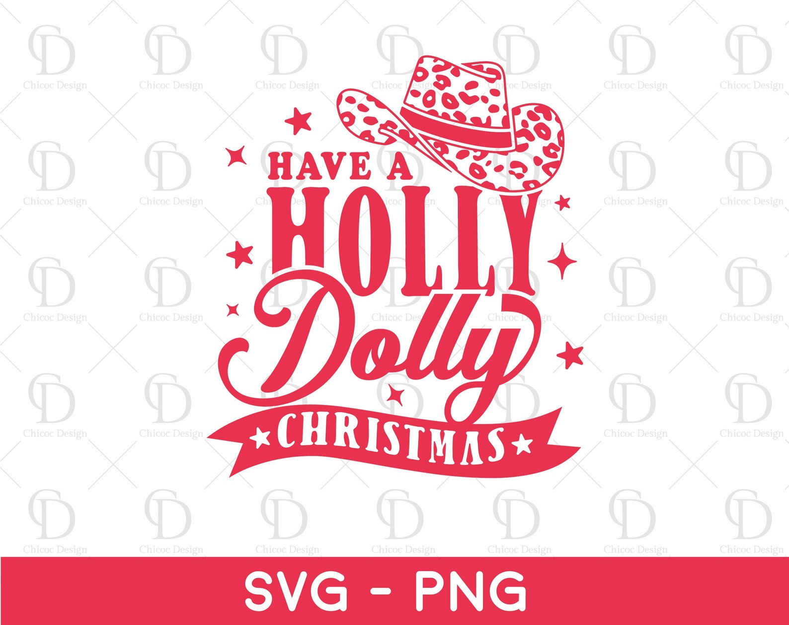 Have a Holly Dolly Christmas Svg Pngdisco Cowgirl Svgleopard - Etsy