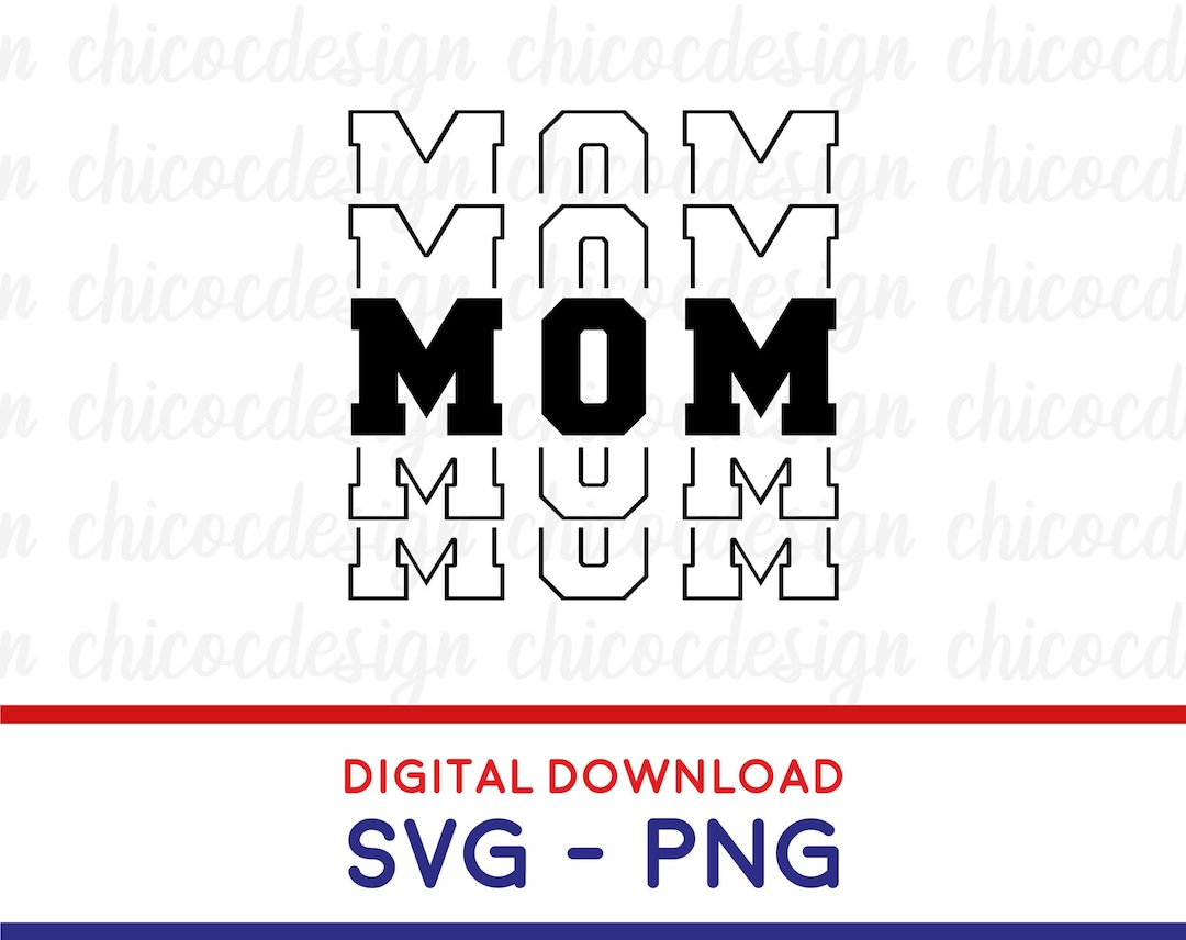 Stacked Mom Svg, Retro Mother Svg, Mom Life Svg,retro Mama Svg,mother's ...