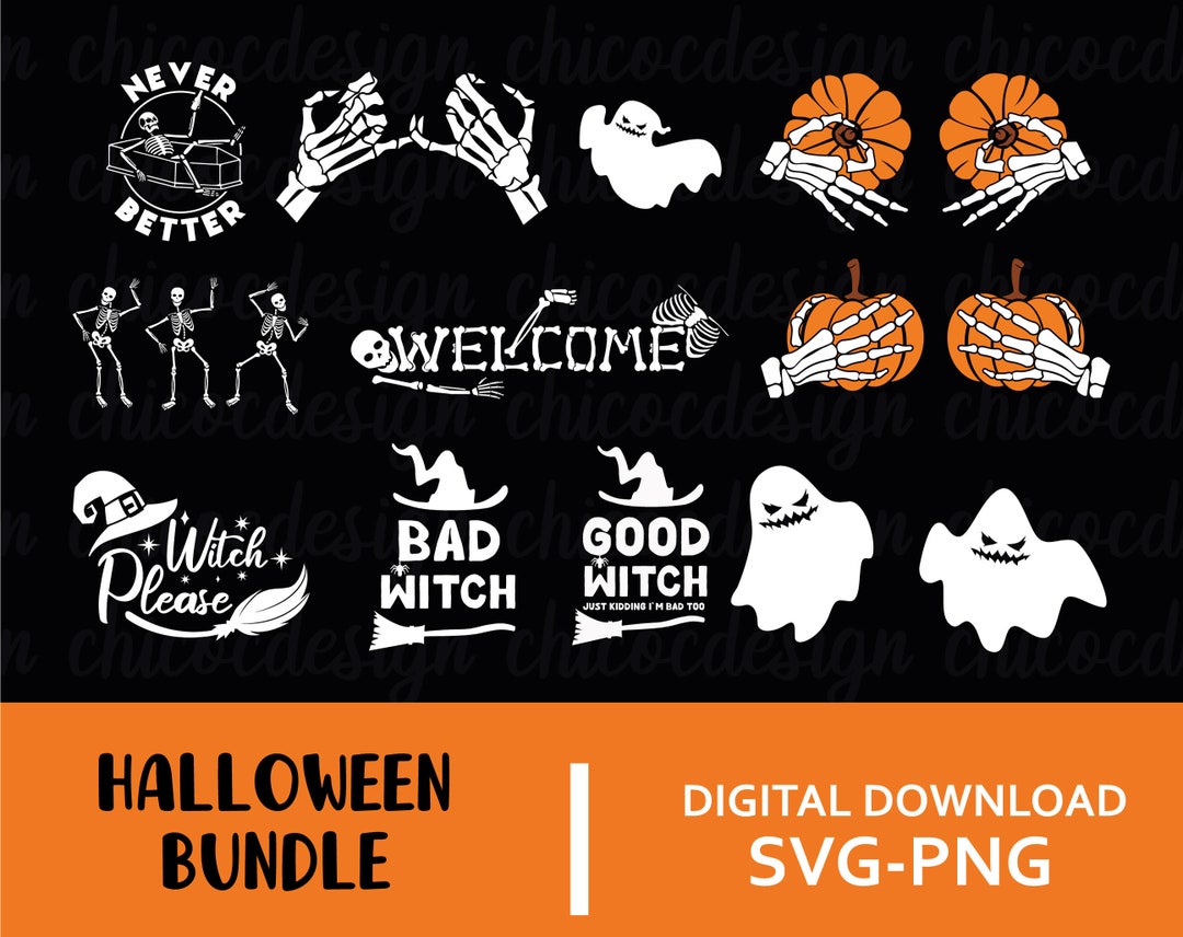 Halloween SVG Bundle,halloween PNG Bundle,halloween Svg Bundle Files ...