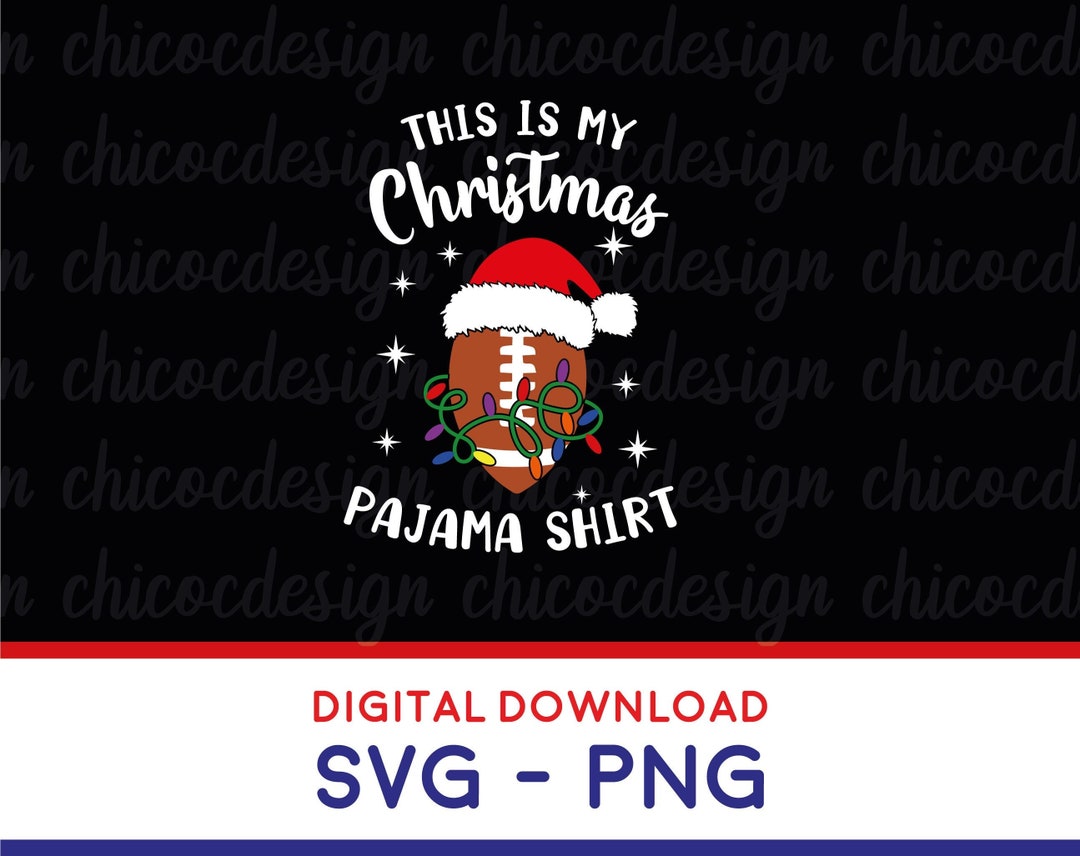 Football Santa Hat Christmas Svg, Football Christmas Lights Shirt Svg ...