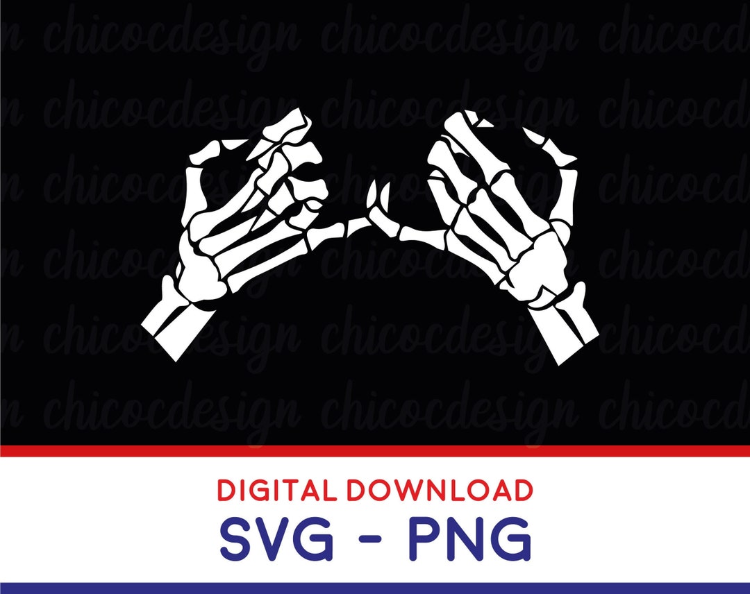 Skeleton Hands Pinky Swear Svg ,pinky Promise Svg,skeleton Hand ...