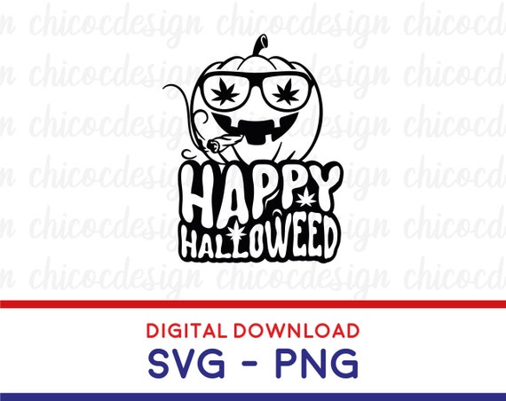 Happy Halloweed Svghalloween Weed Svg funny Halloween - Etsy