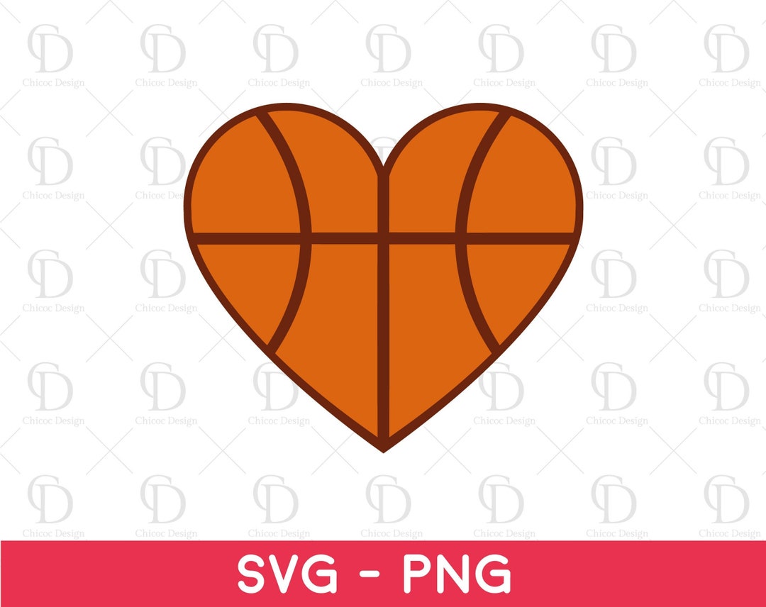 Basketball Heart Svg Png, Basketball Valentine Cricut Svg - Etsy