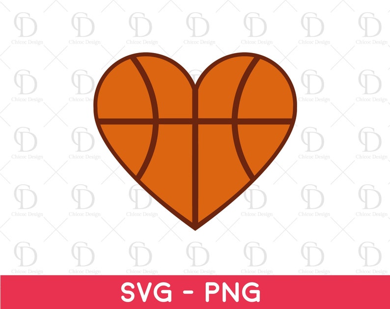 Basketball Heart Svg Png, Basketball Valentine Cricut Svg - Etsy