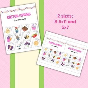 Easter Scavenger Hunt, Kids Easter/spring Activity, Spring Class ...