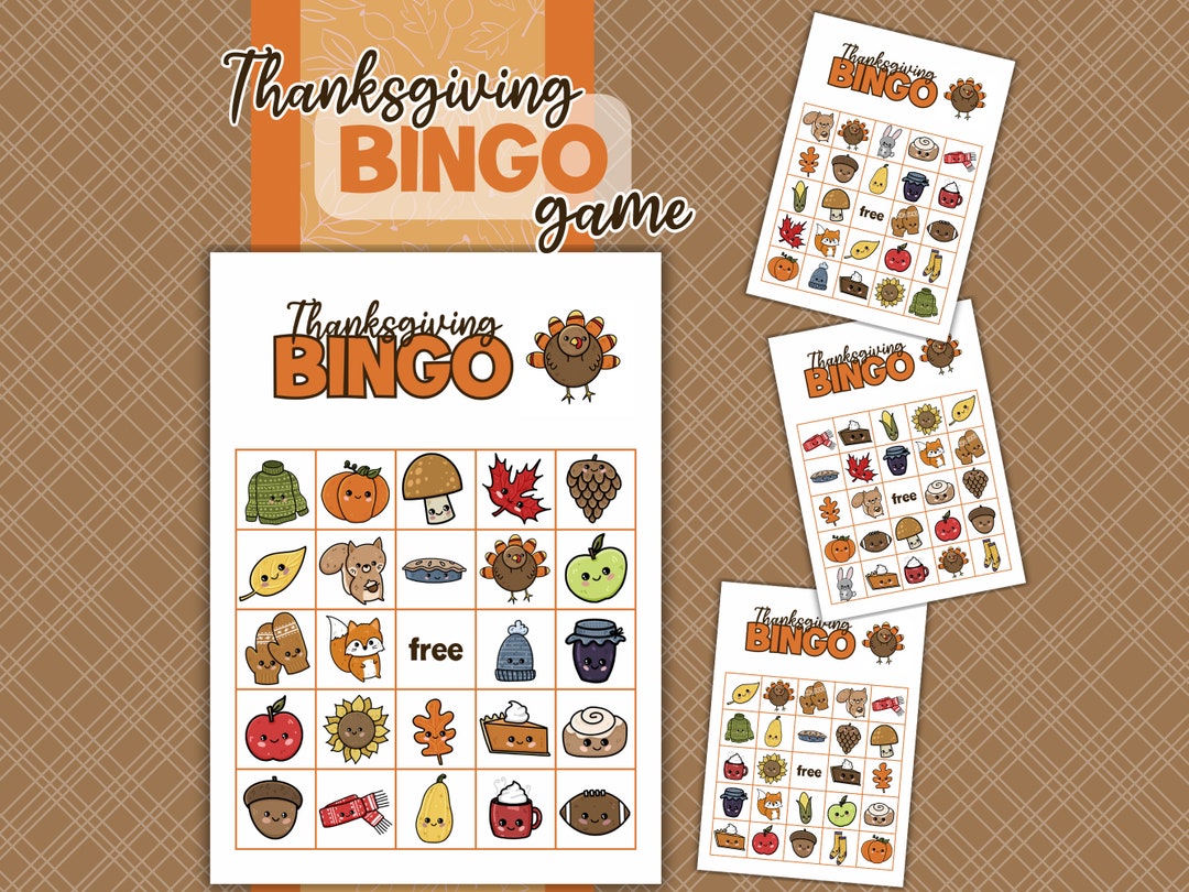 Thanksgiving Bingo Game, Thanksgiving Activity, Thanksgiving Family ...