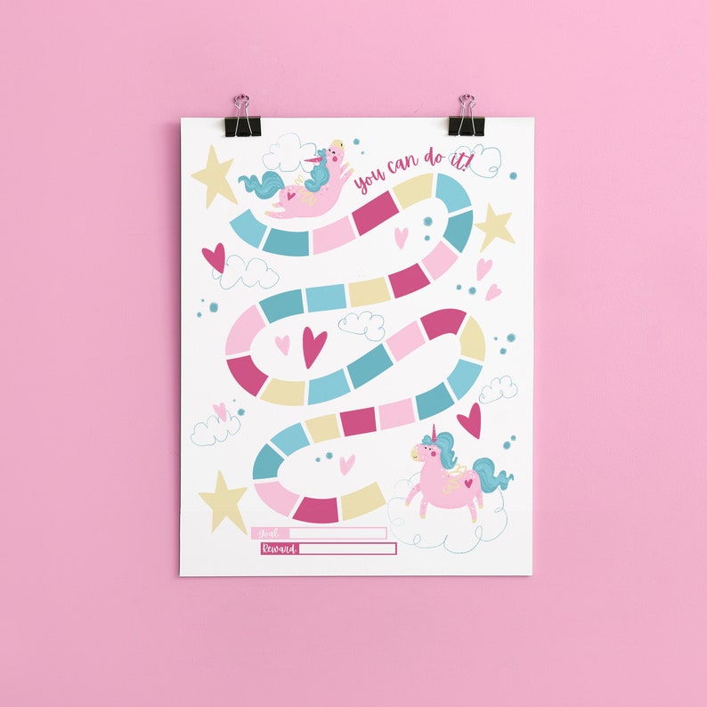 Unicorn Reward Chart for Kids (instant Download) - Etsy