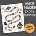Witch Reward Chart for Kids, Simple Kids Reward Chart, Halloween Chart ...