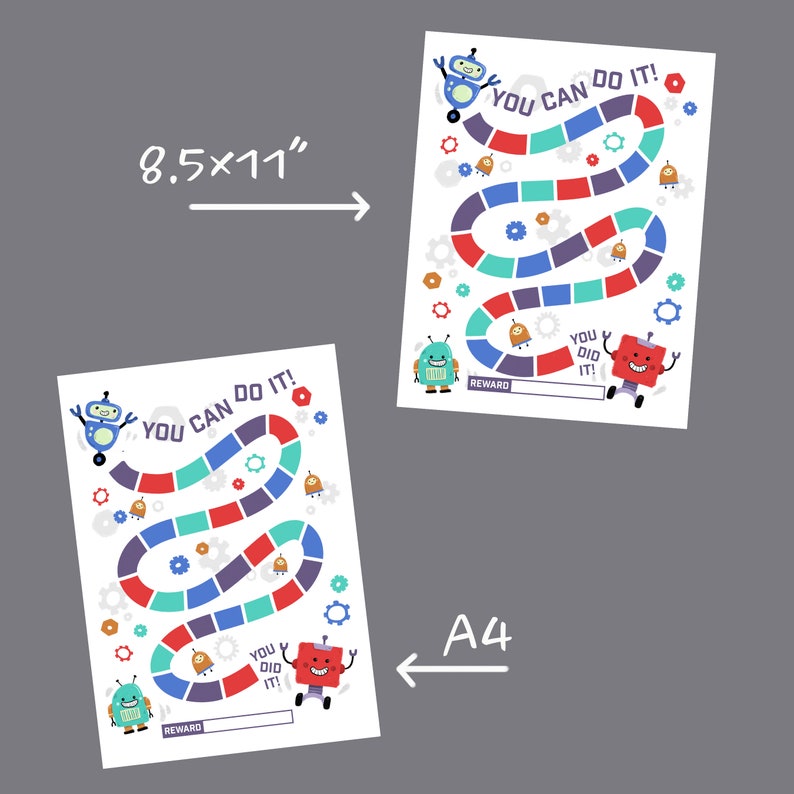 Robot Reward Chart for Kids (instant Download) - Etsy UK