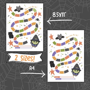 Witch Reward Chart for Kids, Simple Kids Reward Chart, Halloween Chart ...