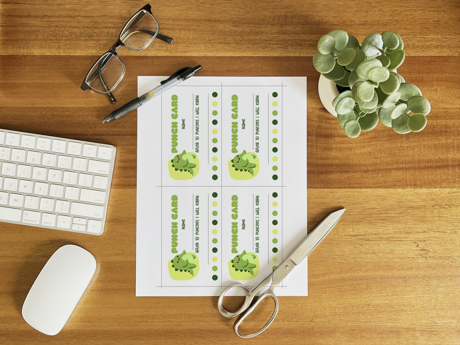 Editable Punch Card for Kids, Printable Punch Card, Printable Reward ...