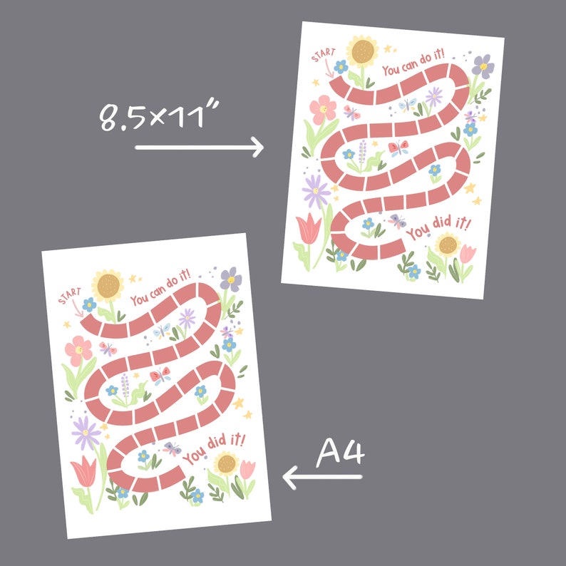 Flower Garden Reward Chart for Kids, Simple Kids Reward Chart - INSTANT ...