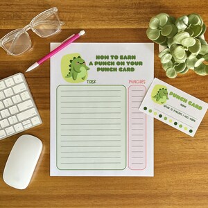 Editable Punch Card for Kids, Printable Punch Card, Printable Reward ...