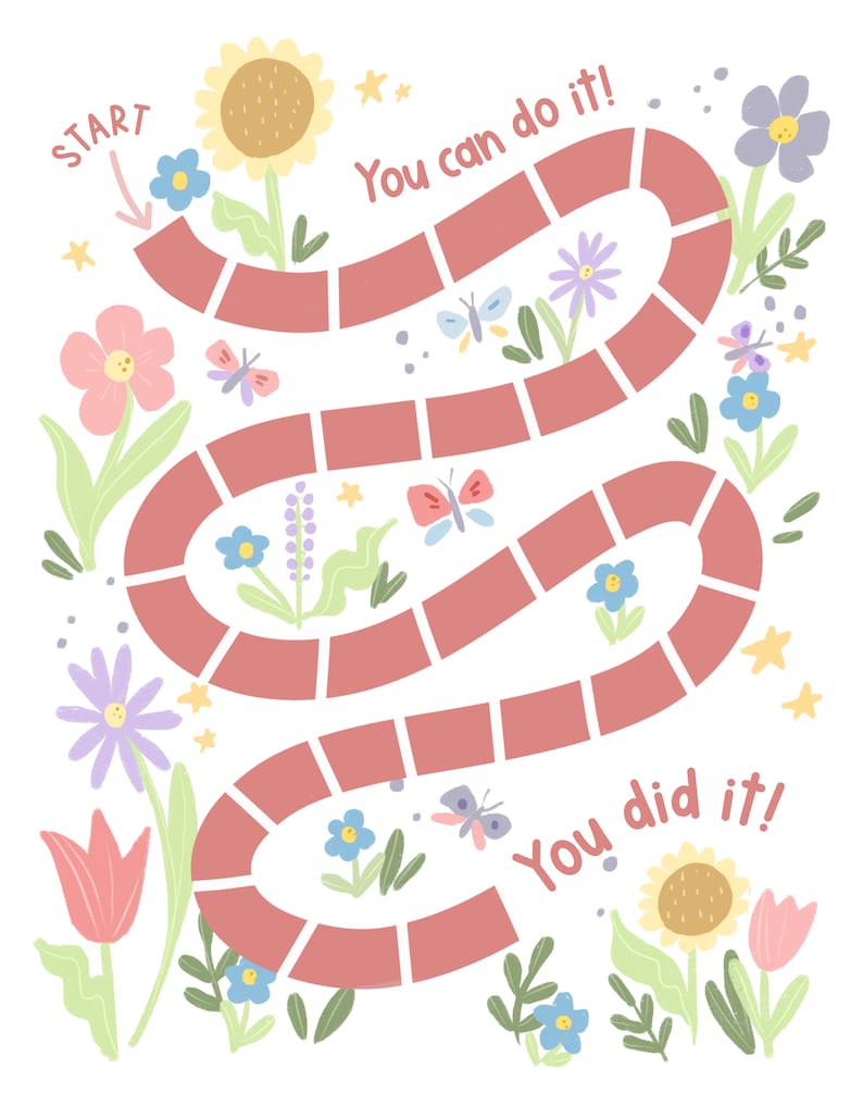 Flower Garden Reward Chart for Kids, Simple Kids Reward Chart - INSTANT ...