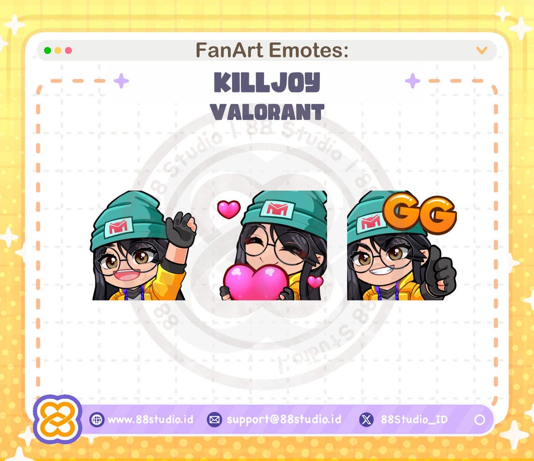 Killjoy Valorant Twitch Emotes: Chibi Style (digital Download) - Etsy