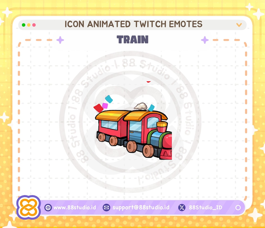 Animated Train Twitch Emotes: Chibi Style (digital Download) - Etsy