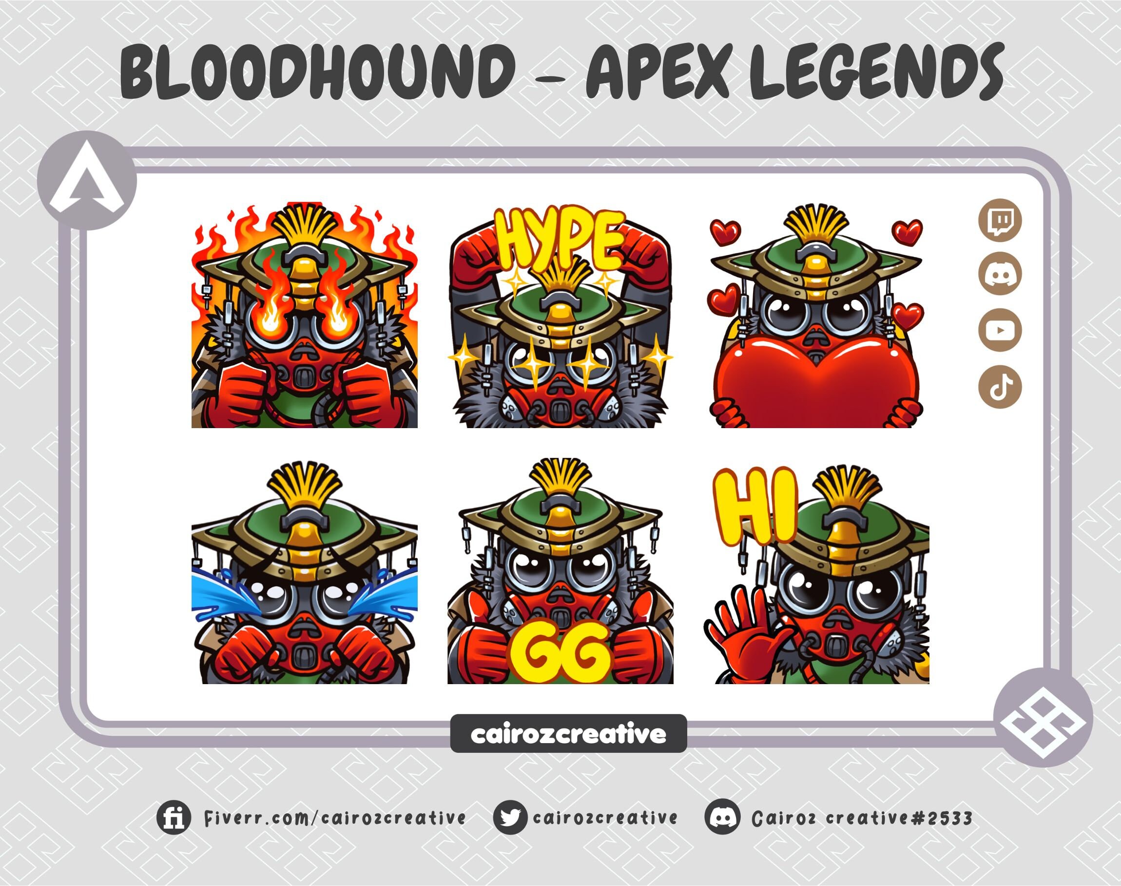 Chibi Bloodhound Apex Legends Twitch Emotes, Bloodhound Apex Legends ...