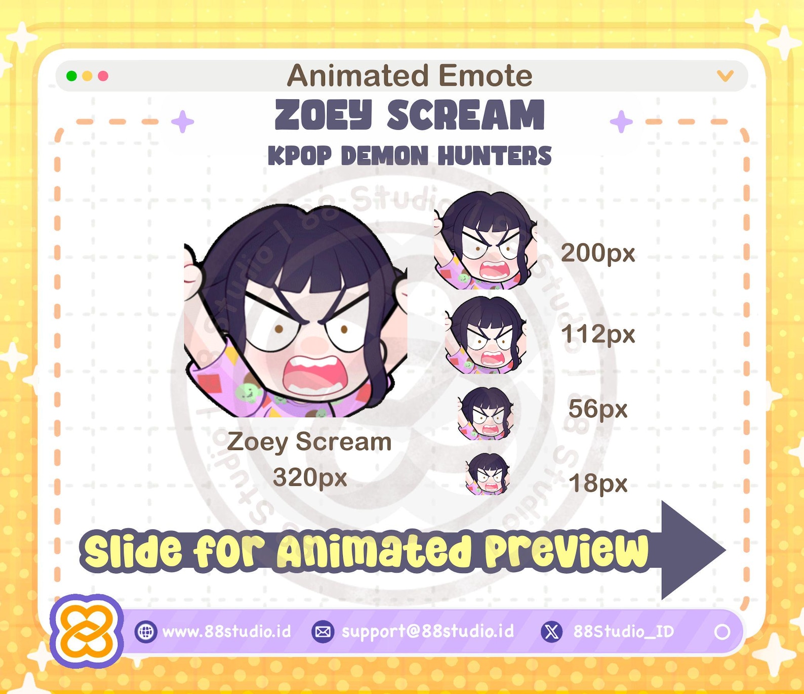 Zoey Screaming Huntrix Cute Meme Kpop Demon Hunters Fanart Animated ...