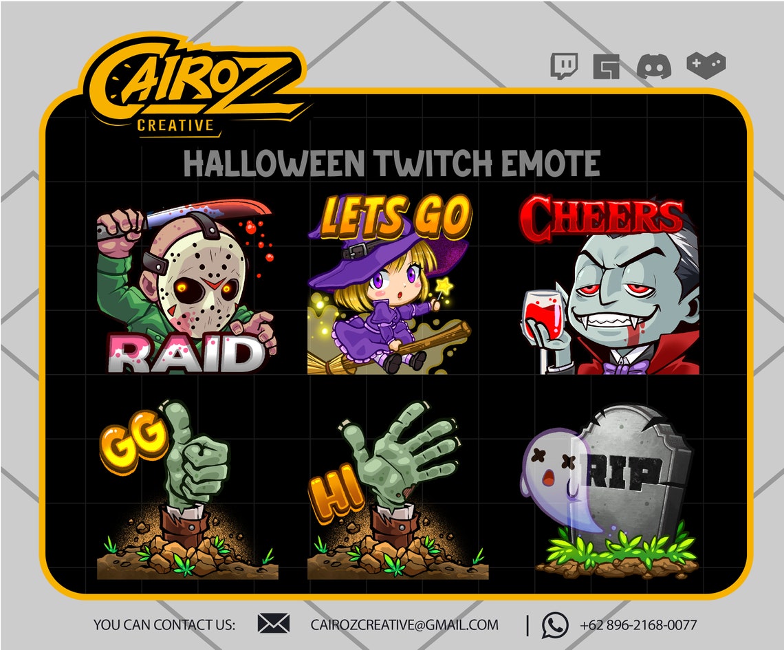 Horror Twitch Emotes Spooky Twitch Emotes Jason Voorhees - Etsy