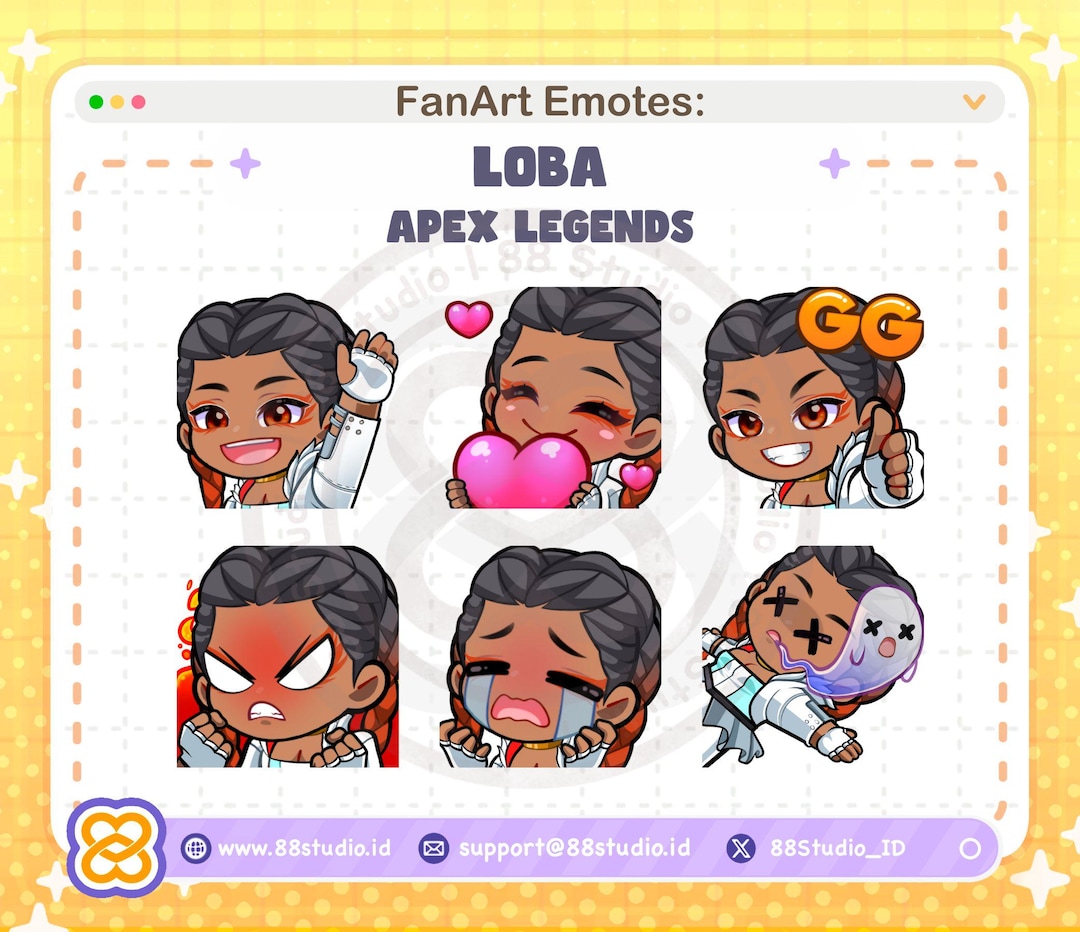 Chibi Loba Apex Legends Twitch Emotes Pack (Digitaler Download) - Etsy.de