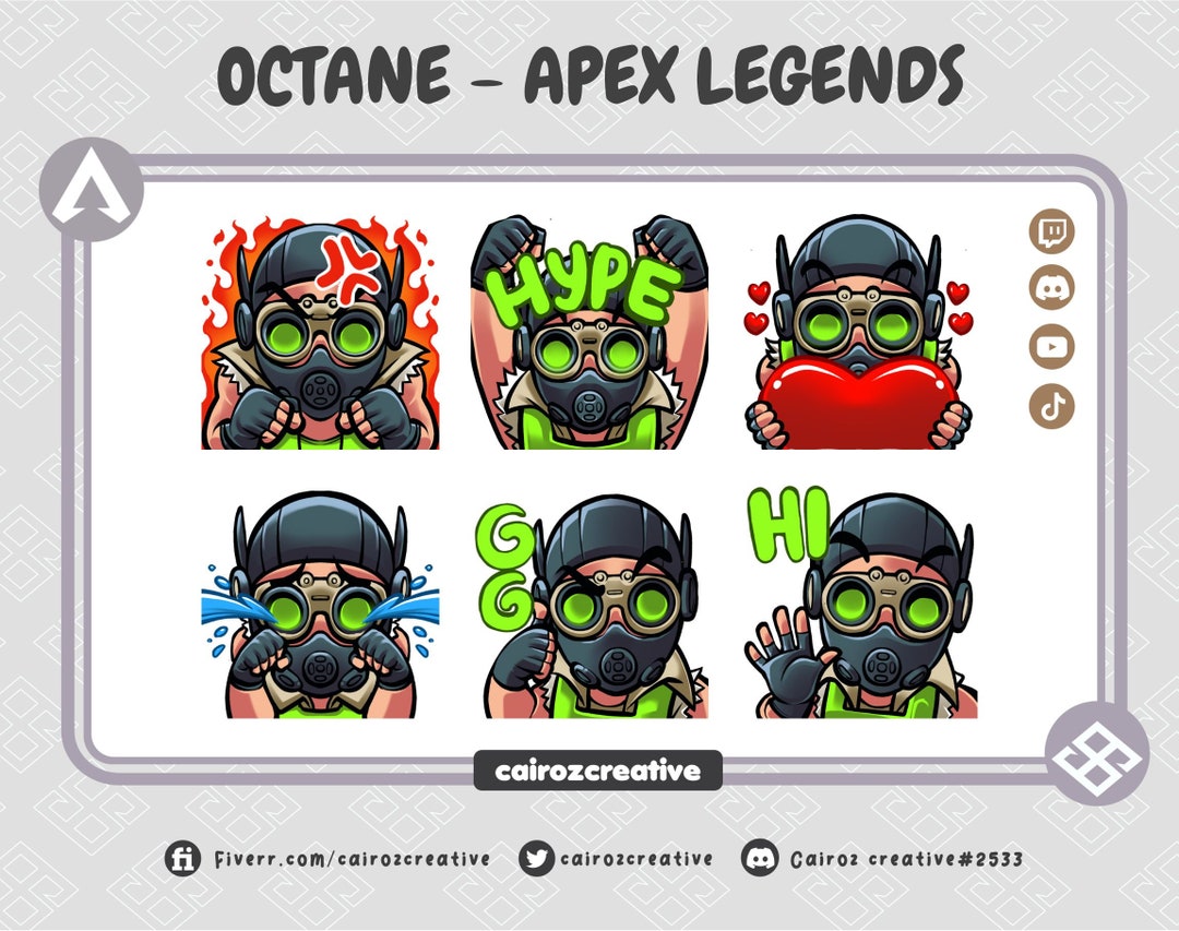 Chibi Octane Apex Legends Twitch Emotes, Octane Apex Legends Twitch ...