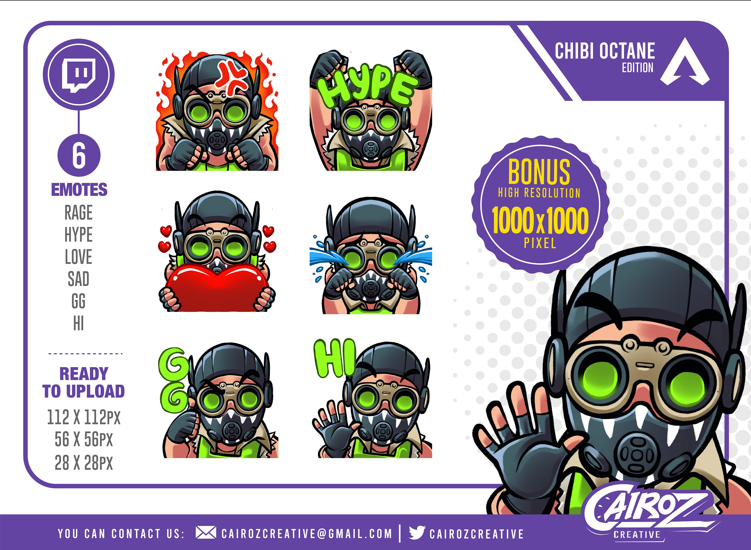 Chibi Octane Apex Legends Twitch Emotes Octane Apex Legends - Etsy Canada