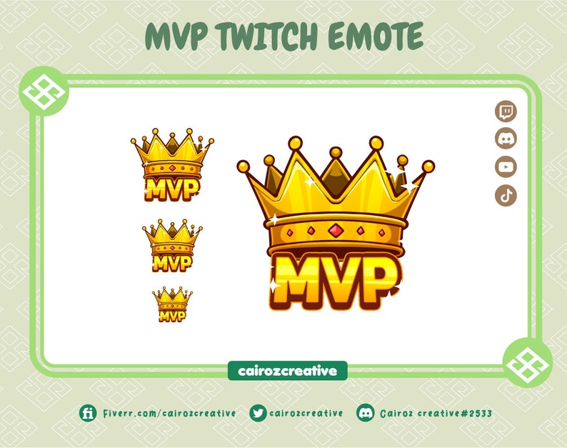 MVP Twitch Emotes, Discord Emoji, Crown Twitch Emotes, Champion Twitch ...