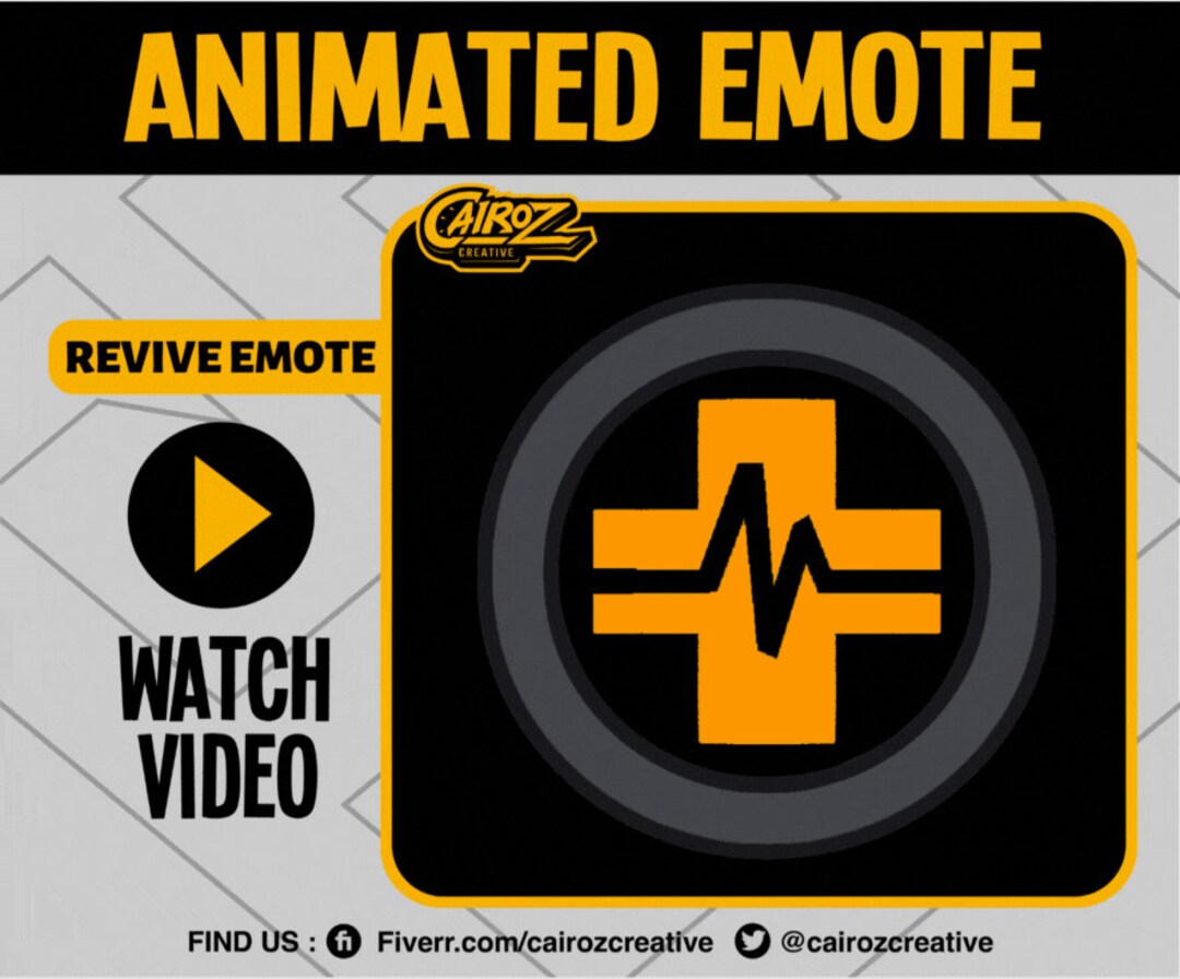 Animated Revive Twitch Emotes Discord Emoji FPS Game Twitch - Etsy UK