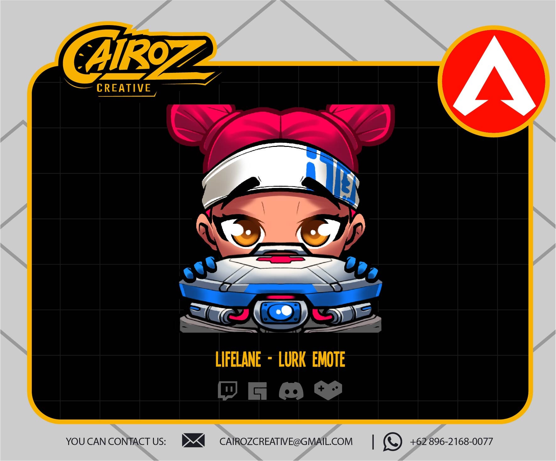 Lifeline Lurk Emote Chibi Lifeline Apex Legends Twitch - Etsy