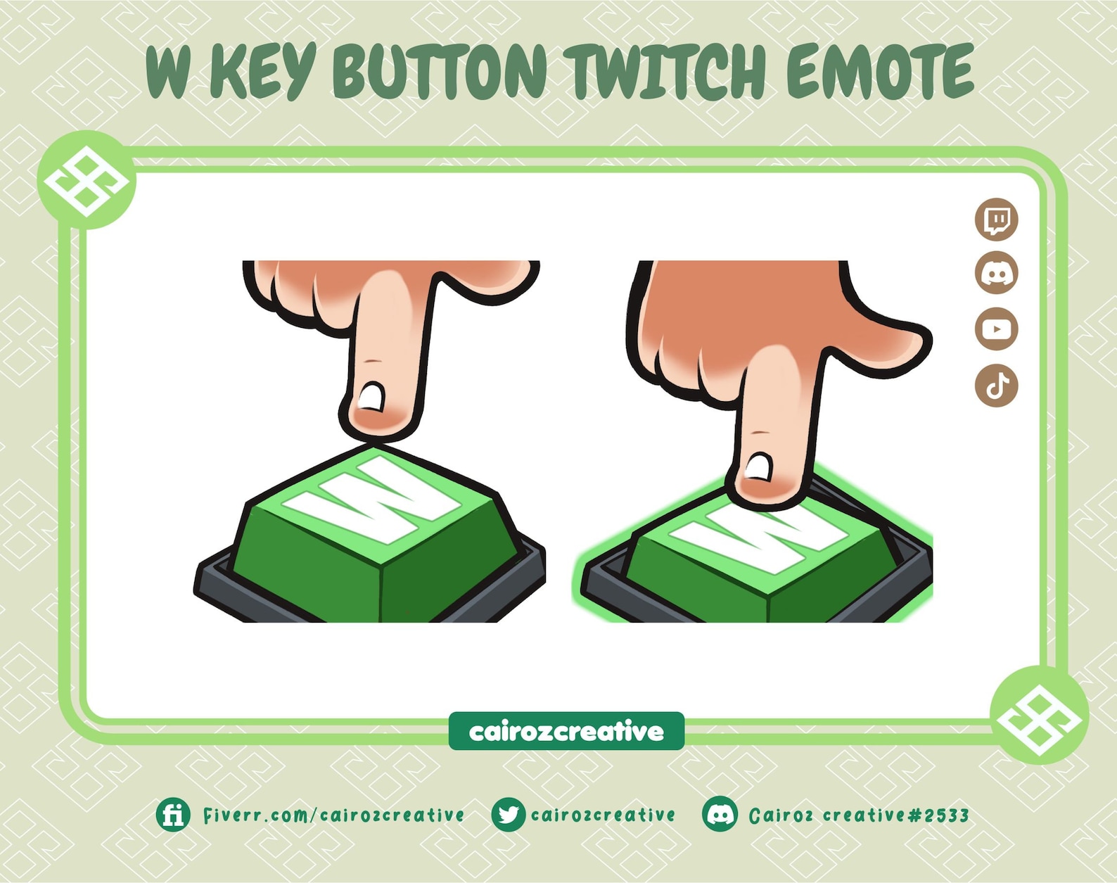 W Key Button Twitch Emotes, Keyboard Twitch Emotes, Win Button Twitch ...