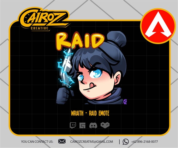 Wraith Raid Emote Chibi Wraith Apex Legends Twitch Emotes - Etsy Canada