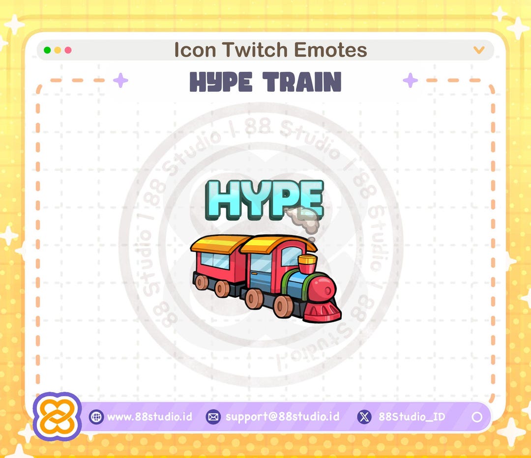 Hype Train Twitch Emote: Chibi Style (digital Download) - Etsy
