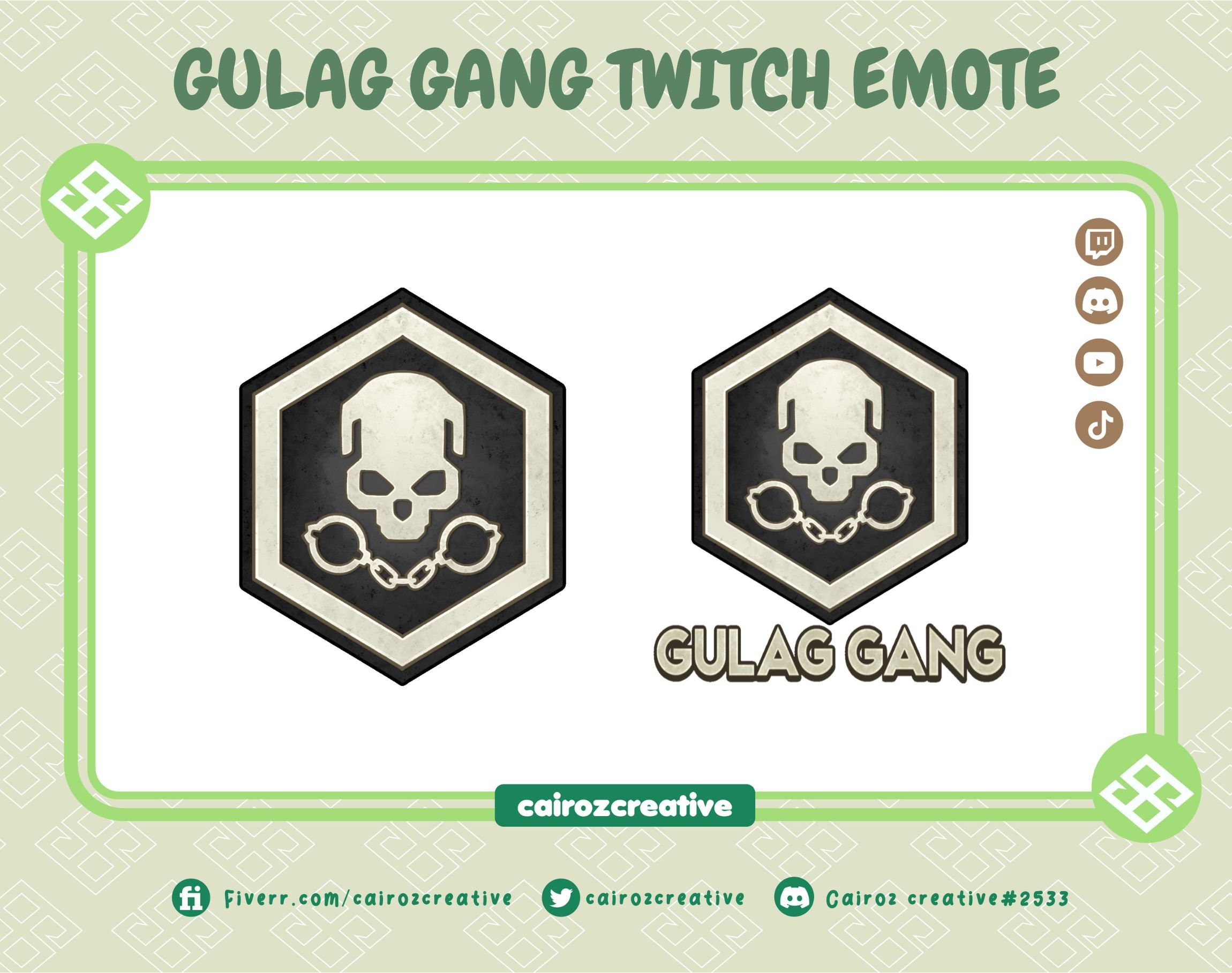 Gulag Gang Twitch Emotes, Discord Emoji, FPS Game Twitch Emotes, Gulag ...