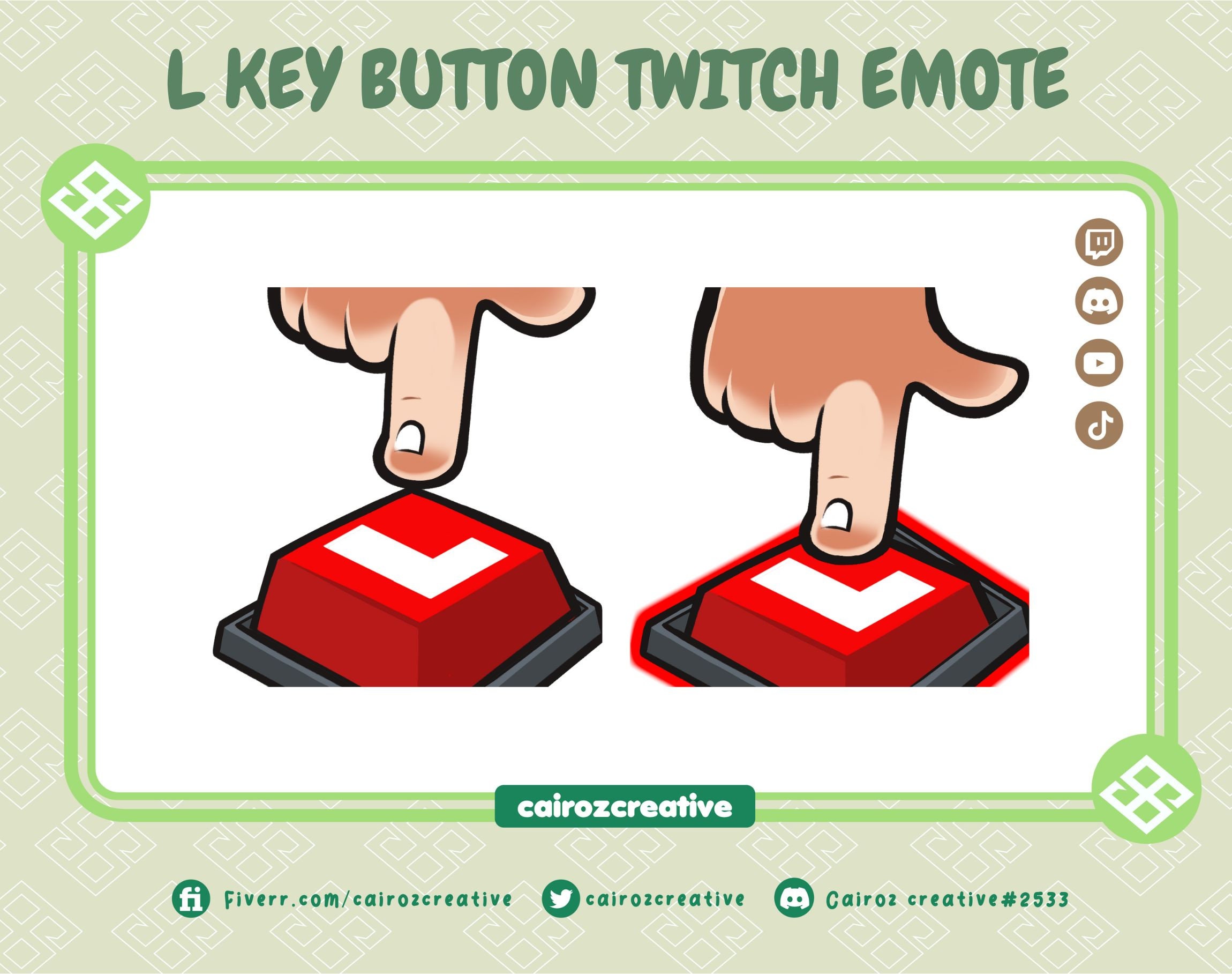 L Key Button Twitch Emotes, Keyboard Twitch Emotes, Lose Button Twitch ...