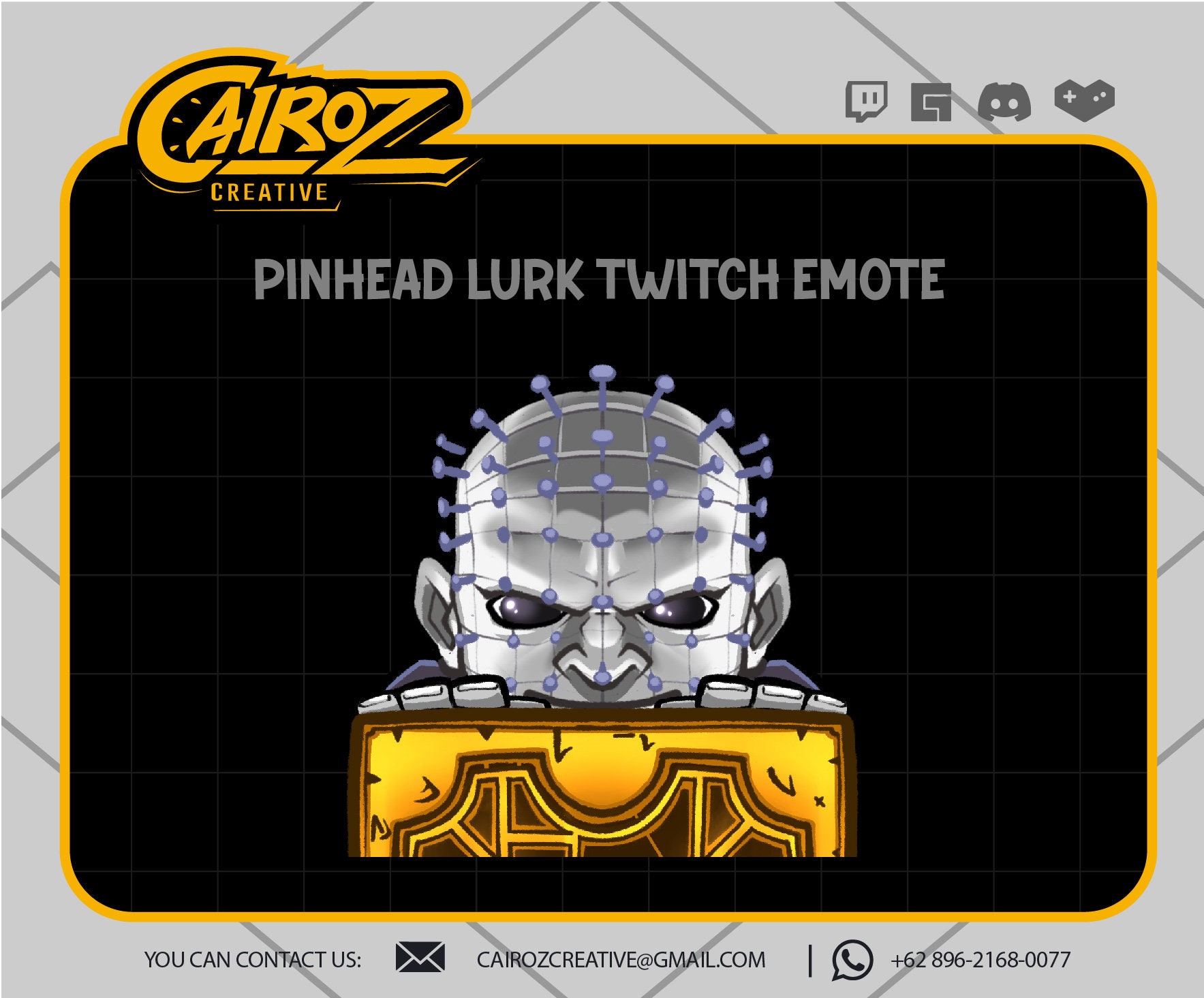 Pinhead Lurk Twitch Emotes Horror Twitch Emotes Halloween - Etsy Canada