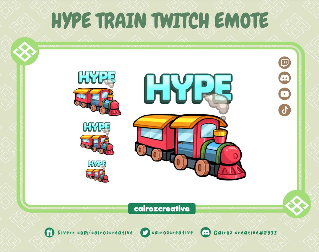 Hype Train Twitch Emotes, Discord Emoji, Sub Hype Twitch Emotes, Train ...